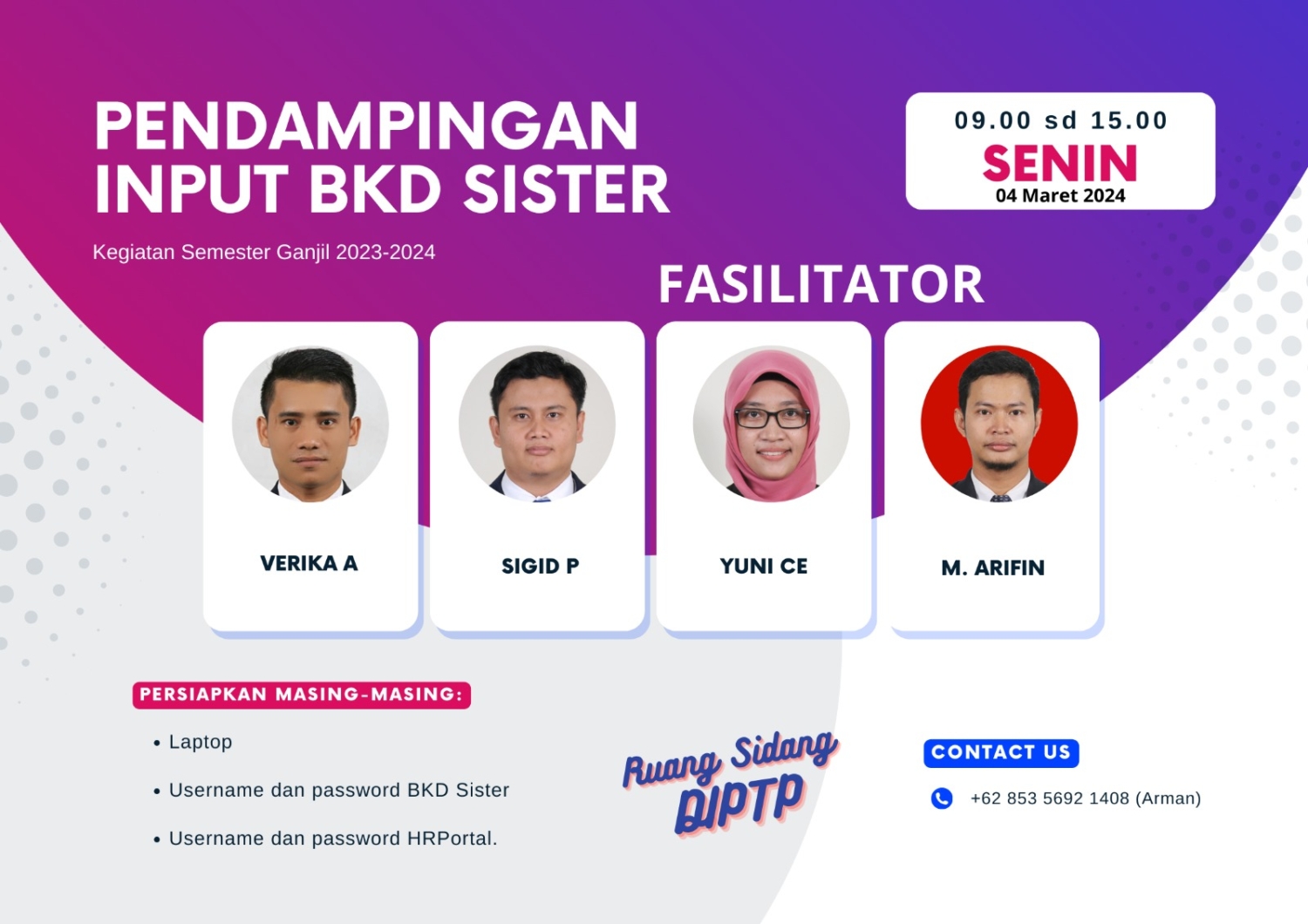 Pendampingan Input BKD Sister – Departemen Ilmu Produksi dan Teknologi Peternakan